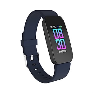 Itech Active Smartwatch Fitness Tracker, Heart Rate, Step Counter, Sleep Monitor, Notifications, Waterproof for Men, Compatible with iPhone and Android