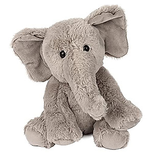 Easfan Elephant Stuffed Animal Adorable Cuddly Soft Plush Toy Adorable Room Decoration Elephant Stuff Birthday Holiday for Kids Boys Girls Gray, 10''