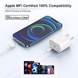 iPhone 13 14 Charger Block, 2Pack 20W USB C Wall Charger Plug Block and PD,Type-C Apple iPhone Fast Charging Power Adapter Cube Brick for iPhone 14 Pro Max/13 mini/12/12 Pro/11,iPad Pro,Samsung Galaxy