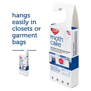 Enoz Moth Cake Kills Clothes Moths, Carpet Beetles, and Eggs and Larvae