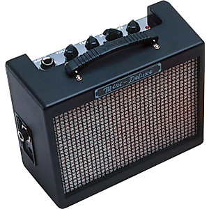 Fender Mini Deluxe Electric Guitar Amp, Portable Guitar Amp, 3 Watts, 7.48Dx11.42Wx3.54H Inches, Black