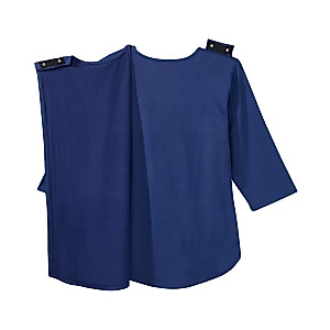 Women’s Open-Back Adaptive High-Low Top - Ink Blue 3XL