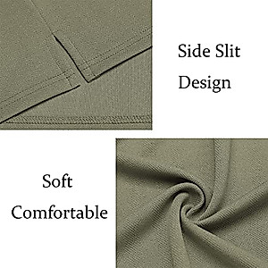 COOFANDY Men's Casual Button Down Shirts Short Sleeve Regular Fit Beach Shirt Tops Light Green