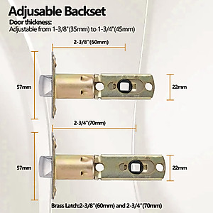 NEWBANG (5Pack) Hall/Closet Lever Handle Lock in Aged Matt Black- Door Lock Handle in Matt Black for Passage Door,HD1601-DB-PS-5P