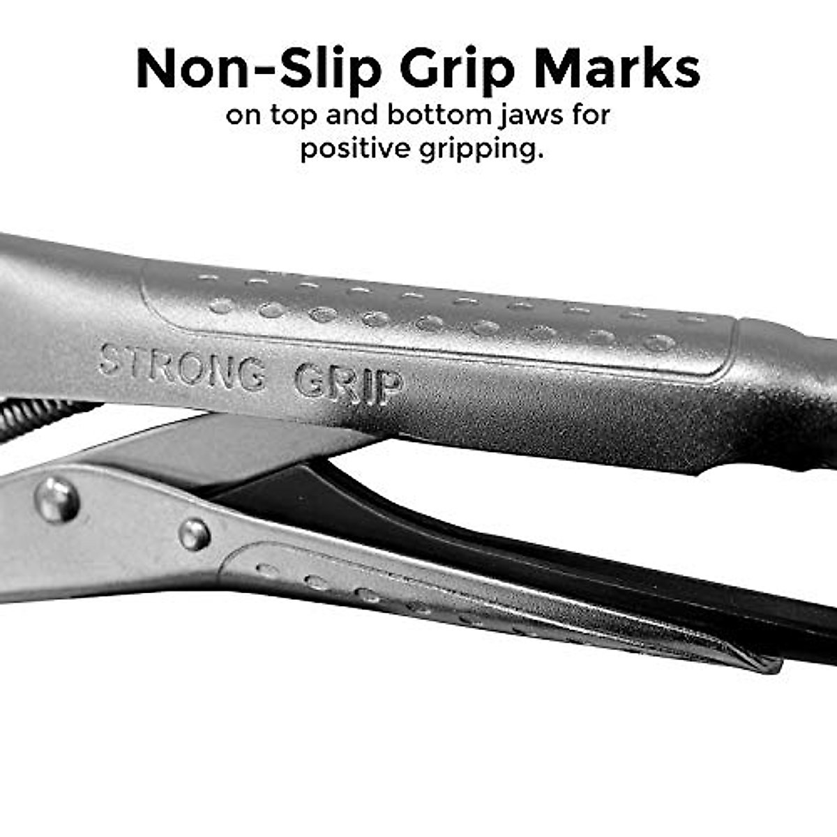 Locking Chain Pliers, Removable 48″ Chain, Holds Up To 14" Diameter Pipes, Unique Easy Open Crank Handle, Quick Release Trigger, PFC1048, Strong Hand Tools