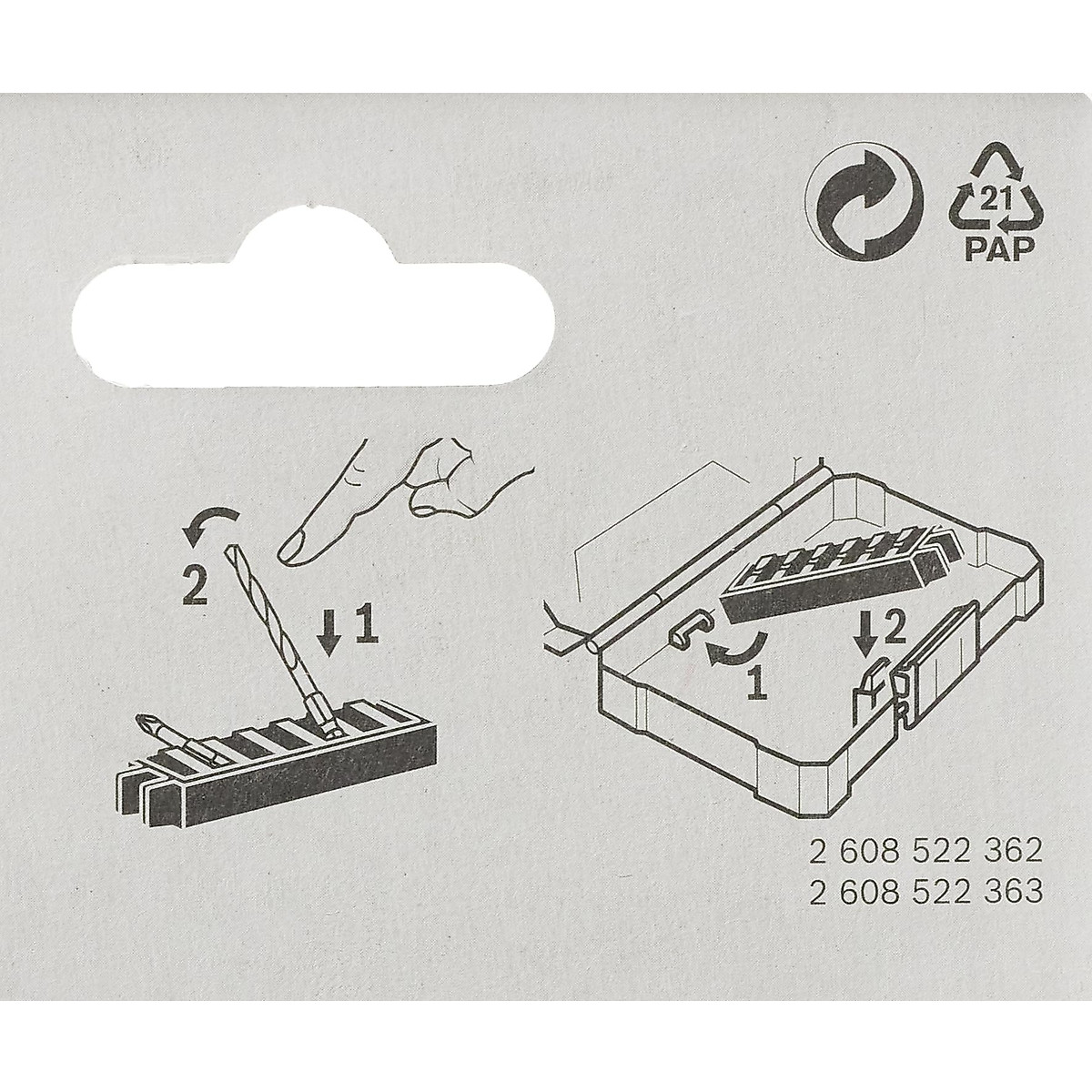 Bosch Professional 8pcs. Double Screwdriver Bit Set Torx (Impact Control, 8 x T25-T25 Bits, Length 65mm, Pick and Click, Accessory Impact Drill)