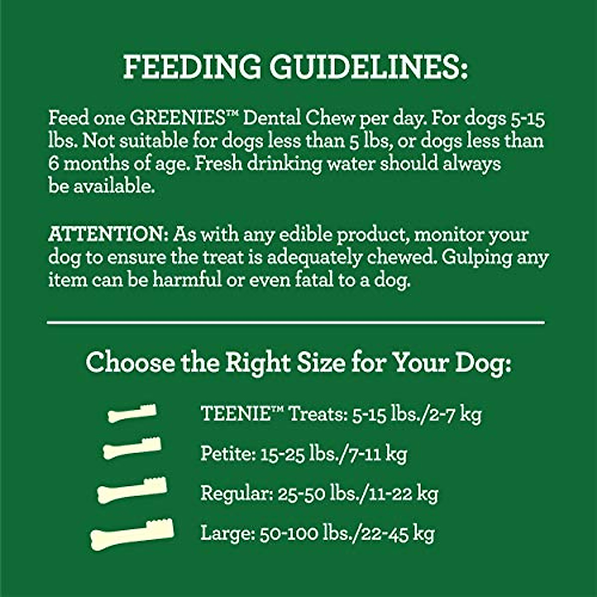 Greenies Aging Care TEENIE Natural Dental Care Dog Treats, 27 oz. Pack (96 Treats)