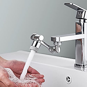 Faucet Extender for Kitchen Sink Universal,Faucet Extender for Bathroom Sink Brass,Universal Splash Filter Faucet 1080 Rotating,2 Water Outlet Modes