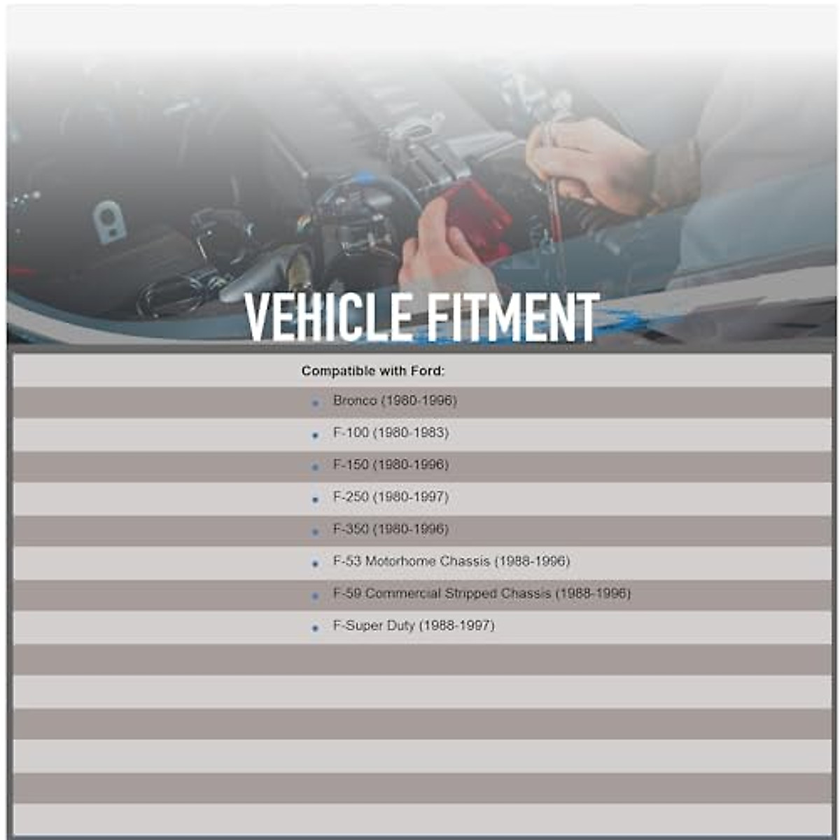 OEG Parts New Front Right Window Regulator and Motor Compatible with Ford F59 F53 1988-1996, F-350 F-150 Bronco 1980-96, F Super Duty 1988-97, F-100 1980-83 741754 8232R F43Z54233V94 F6TZ1523208AA