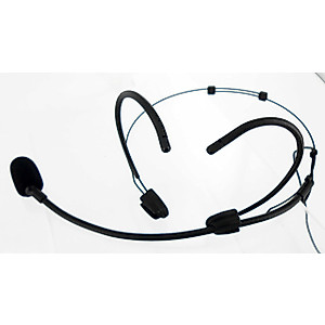 U-Voice UV340A Ultra Lite Adjustable Frame and Boom Black Color Headset Microphone (for Shure)