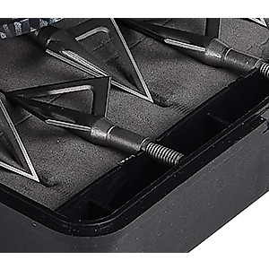 Allen Company Titan™ Broadhead Box & Caddy, Holds 6 Broadheads, Broadheads with Closed Width Up To 1-3/8 inches, Carbon Fiber
