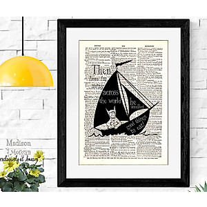 Wild Things - Decor - 4 piece set - Dictionary Art Print Quotes and Sayings Print - UNFRAMED 8 X 10 inches