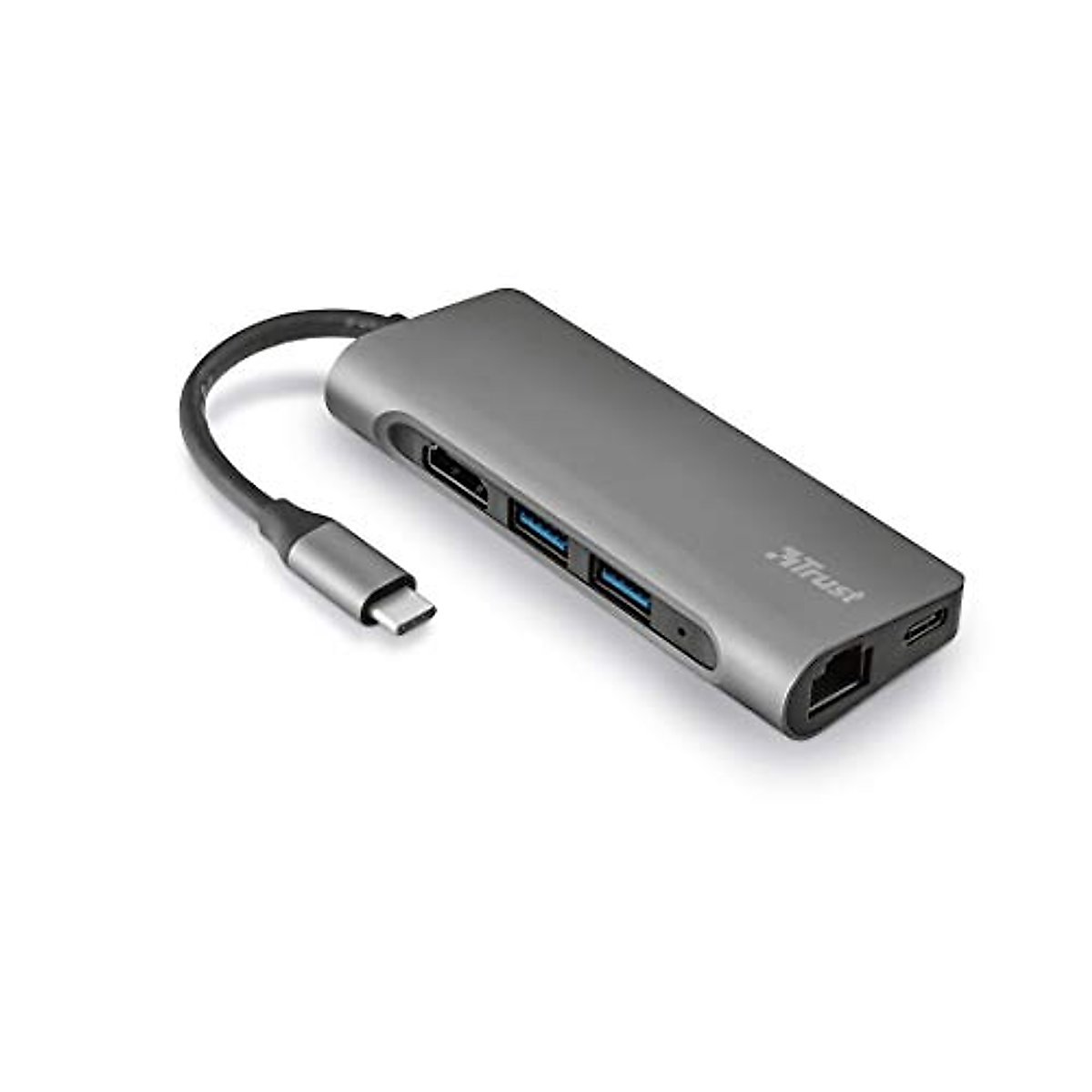 Trust Dalyx 7-in-1 USB-C Multi-Port Adapter - Grey