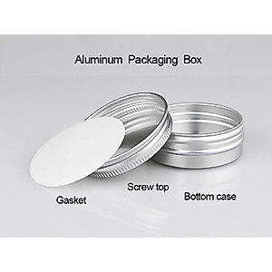 Aukousn, 12 Pack 2 Oz Aluminum Tins With Lids Empty Storage Containers for Air Freshener 3 Styles