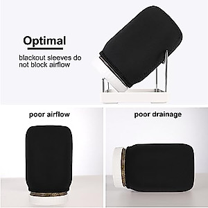 Luckyiren Complete Sprouting Kit - 2 Large Wide-Mouth Mason Jars, 2 Premium Screen Lids, 2 Blackout Sleeves, Sprout Stand and Tray for Indoor Microgreens Broccoli Alfalfa Radish Salad Mix Sprouts