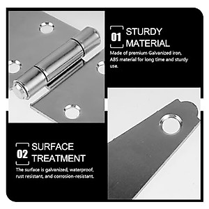 6 Pcs Door Hinge Heavy Duty Strap Hinges Shed Hinges Fence Gate Kit Strap Gate Hinges Gate Kit for Wooden Fence Heavy Strap Hinge Wood Fence Hinge Gate Kit Heavy Duty Hinges