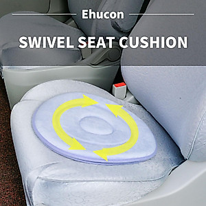 Ehucon 360 Degree Swivel Seat Cushion for Car,Rotating Seat Cushion Pivot Disc Pad for Elderly,Swivel Car Seat Chair Assist to Turning Easily from Bed to Wheelchair