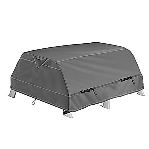 72 Inch Picnic Rectangle Picnic Table Cover ,Picnic Table Cover with Bench Covers,Grey 6 ft Rectangular Patio Table Bench Covers Camping Winter Outdoor Waterproof