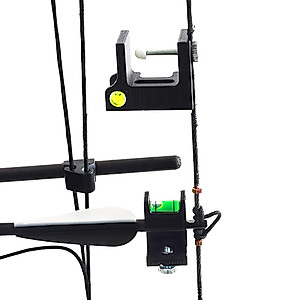 SOPOGER Archery Multifunctional Bow Level Tuning and Mounting String 3D Printing Compound Bow Sight Tuning Bubble Level Combos Tool Kit for Compound Bows (Black)