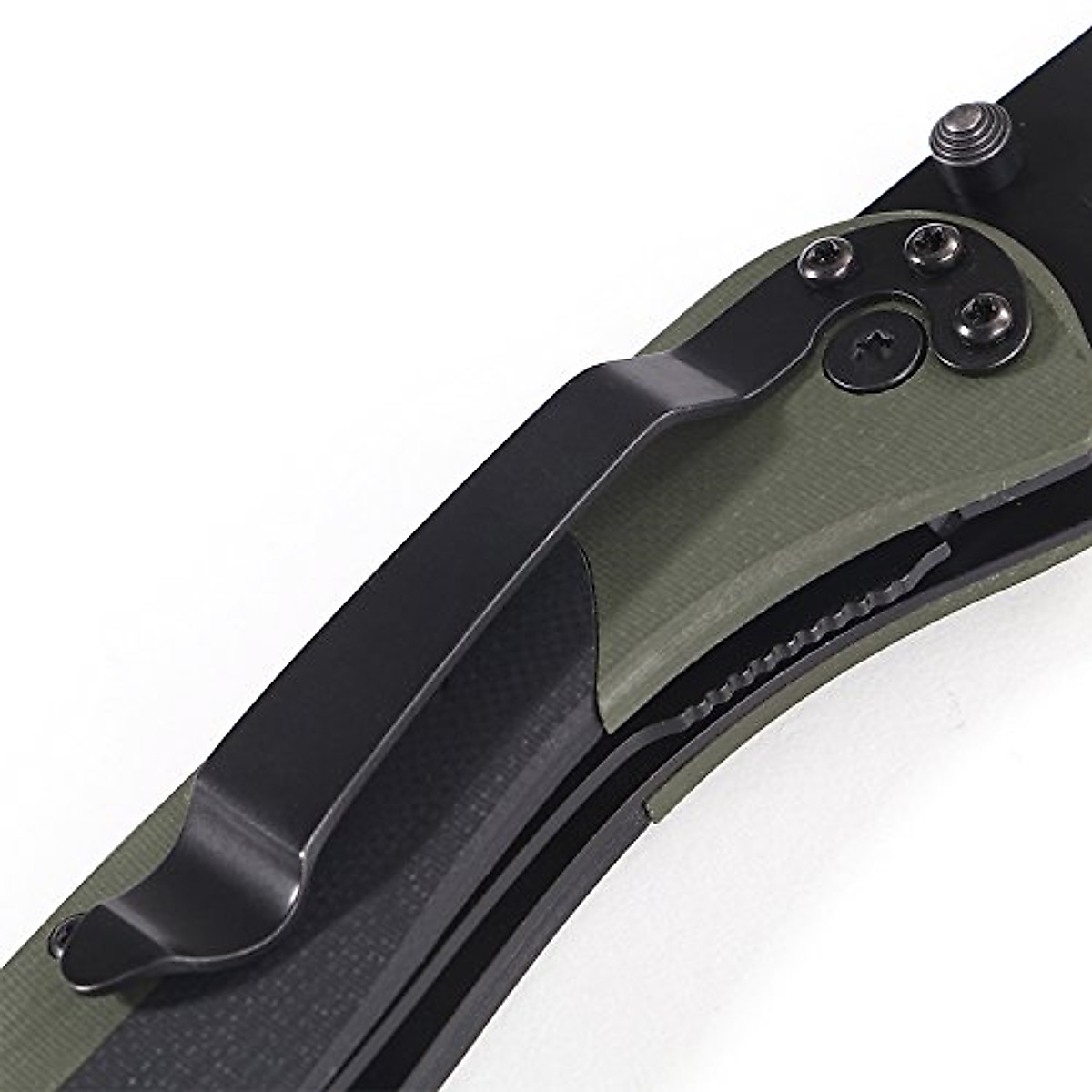 COOL HAND 6001GB-BS 3'' 440SS Steel Blade G10 Handle Liner Lock Pocket Knife, Black