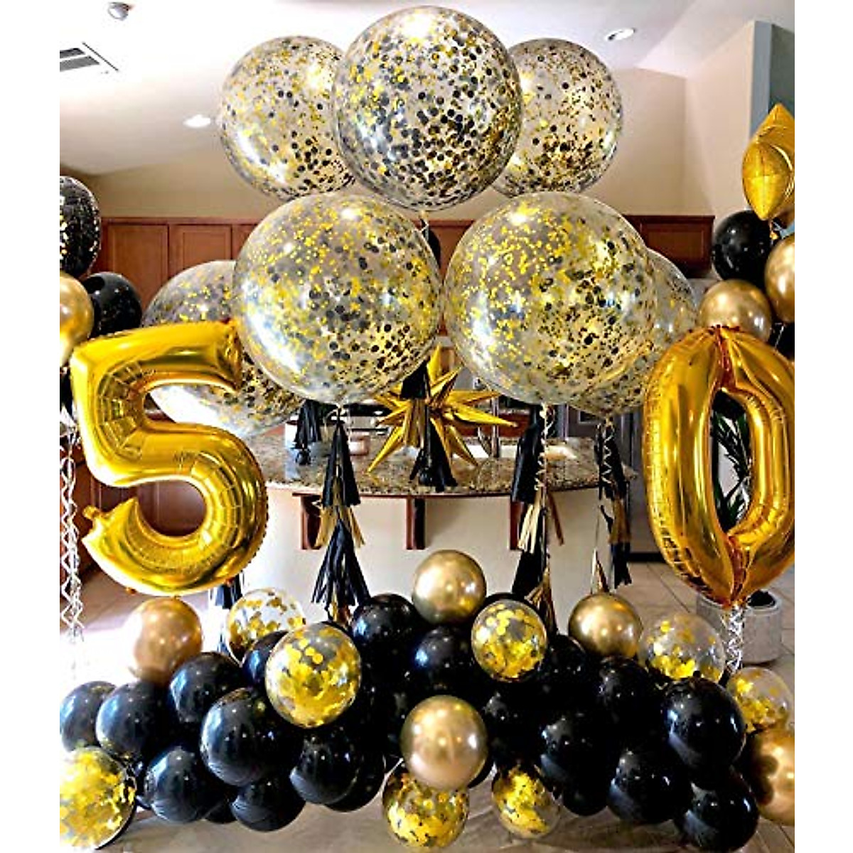 40inch Gold Number 50 Balloon Party Festival Decorations 50th Birthday Anniversary Jumbo foil Helium Balloons Party Supplies Props for Photos