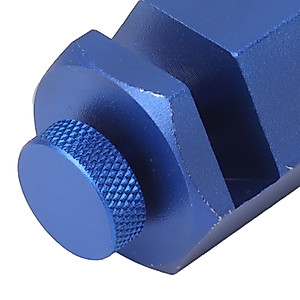 2PCS Stair Guages Knobs Aluminium Alloy Tall Stair Gauge Replacement Stair Stringer Layout Tool for Framing Square Carpentry (Blue)