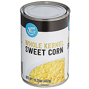 Amazon Brand - Happy Belly Whole Kernel Corn, 15.25 ounce (Pack of 1)