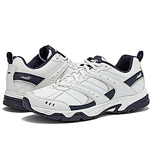Avia Men's Avi-Verge Athletic and Workout Sneakers, White/True Navy, 12