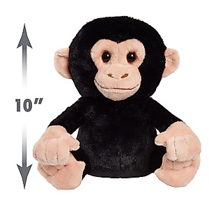 National Geographic Kids Chimpanzee Care and Nurture Vet Set, Stuffed Animal, Sounds, Recycled Packaging, Kids Toys for Ages 3 Up, Amazon Exclusive