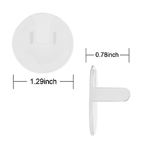 Onwon 30 Pieces Outlet Plug Covers Clear Child Proof Electrical Protector Safety Caps