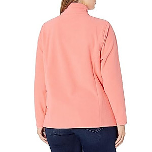 Amazon Essentials Women's Full-Zip Polar Fleece Jacket - Discontinued Colors, Coral Pink, Small