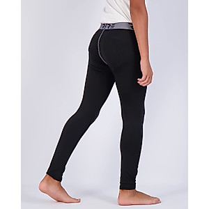 3 Pack: Boys Compression Pants Gym Sports Running Skin Tights Leggings Active Athletic Sports Workout Winter Thermal Cold Base Layer Long Johns Football Rash Guard Basketball-Set 5, XL (14/16)