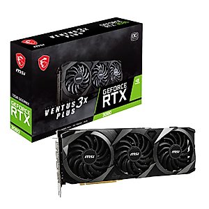 MSI Gaming GeForce RTX 3080 LHR 12GB GDRR6X 384-Bit HDMI/DP Nvlink Torx Fan 3 Ampere Architecture OC Graphics Card (RTX 3080 Ventus 3X Plus 12G OC LHR)