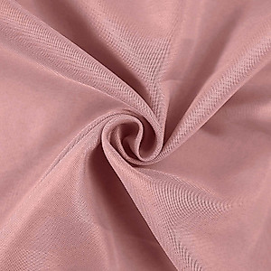 TABLECLOTHSFACTORY Pack of 5 Dusty Rose Premium 17" x 17" Washable Polyester Napkins Great for Wedding Party Restaurant Dinner Parties