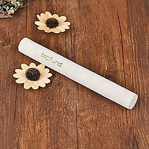 TOPFUND Crystal Singing Bowl Solid Beech Wood Long Suede Mallet