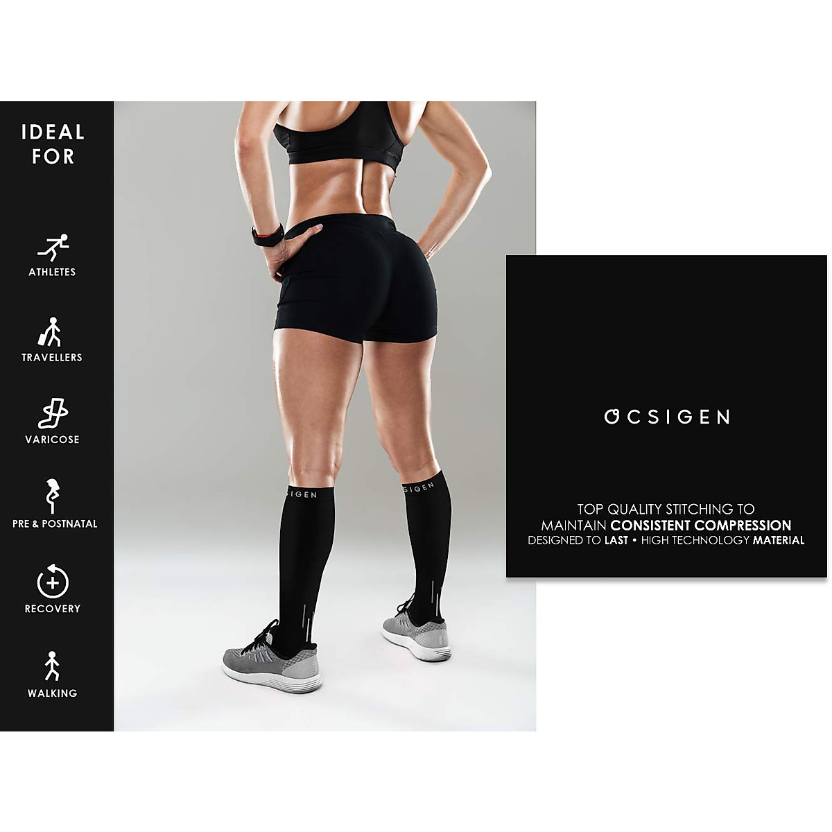 Ocsigen Compression Socks for Men and Women | Fitness, Circulation, Stamina