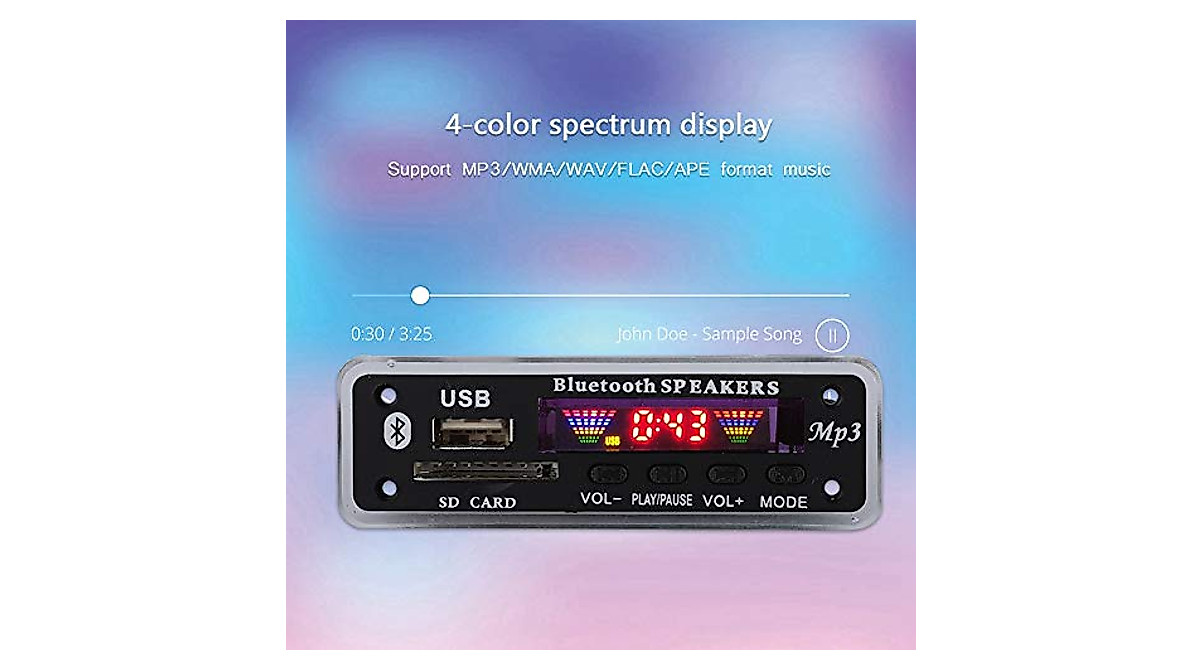 Fosa Bluetooth 5.0 Audio Decoder Board - MP3, FM, USB, AUX
