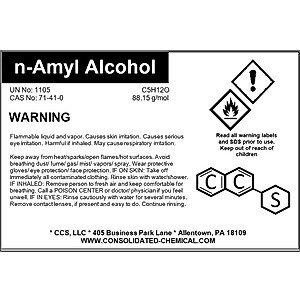 n-Amyl Alcohol 4 Fl Oz (100ml)