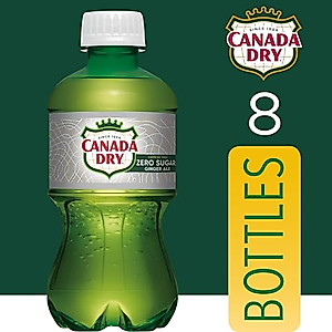 Diet Canada Dry Ginger Ale Soda, 12 Fluid Ounce Bottle, 8 Count