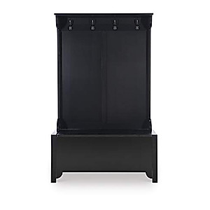 Linon Home Decor Anna Hall Tree-Wide Bench, Black