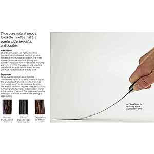 Shun Cutlery 6-Slot Slimline Knife Block, Made from Tough, Sustainable Bamboo, Authentic, Japanese Universal Knife Block, Knife Holder for Kitchen Counter