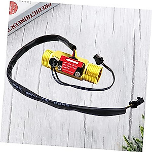 BUGUUYO 4 Hall Flow Meter Hall Effect Sensor Water Hall Sensor Water Meter Cfm Meter Water Water Purifiers Water Flow Meter Hall Sensor Meter Water Flow Sensor Golden