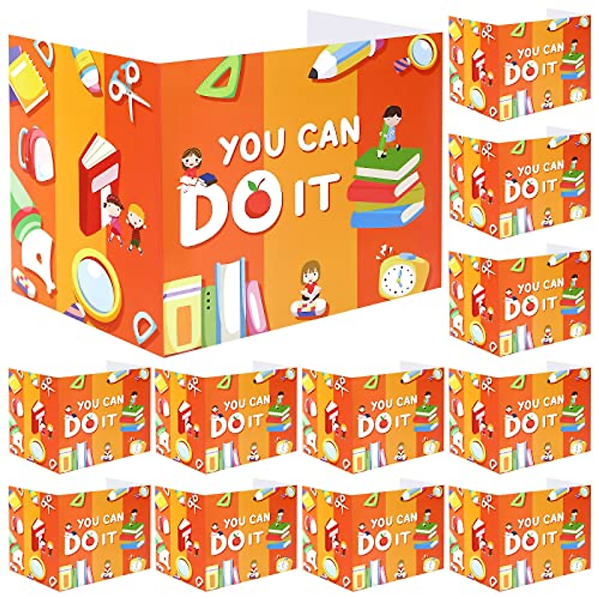 12 Pcs Privacy Boards Classroom Privacy Screen Bright Colored Desk Privacy Panel Classroom Desk Dividers for Students Privacy Folders for School Teacher Student Study Test Office Supplies (Elegant)