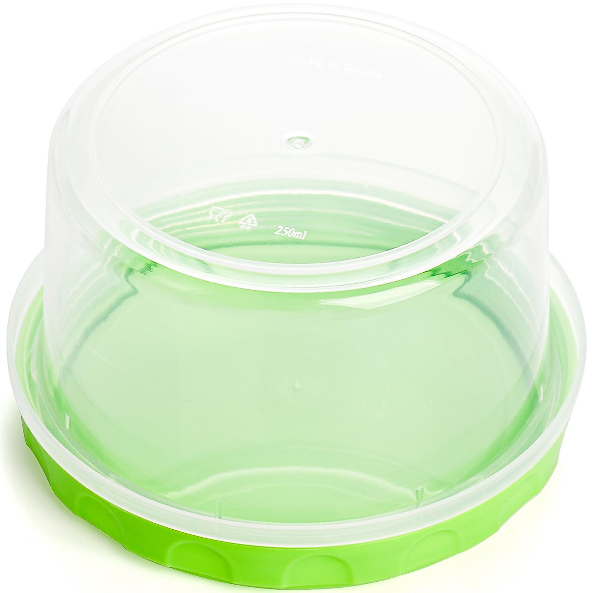 Elsjoy 36 Pack 8 oz Freezer Food Storage Container with Lid, Reusable Small Food Container Twist Top Plastic Condiment Cup, Leak Proof Deli Storage Containers, Freezer & Dishwasher Safe