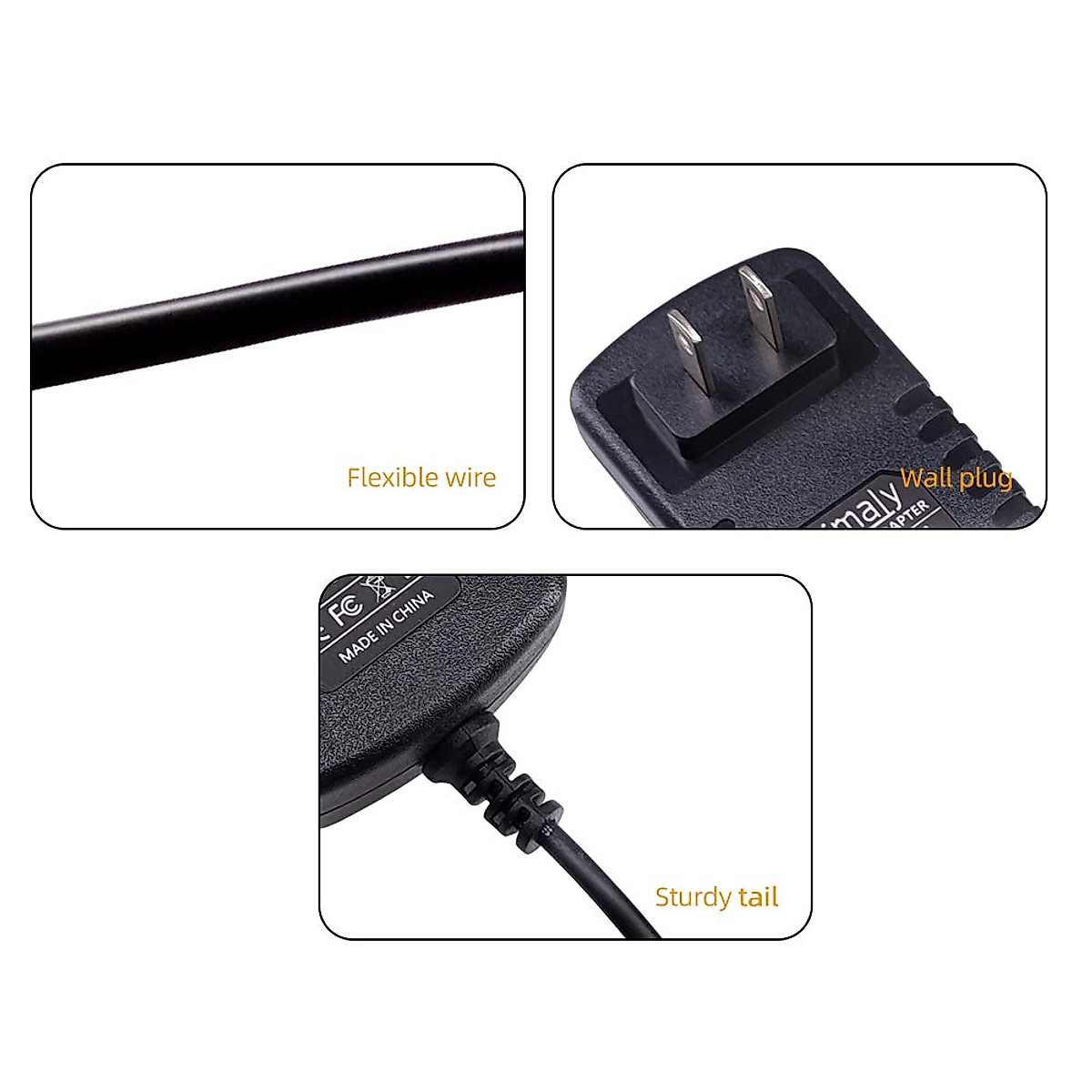 YLYLXIMA 15V 2A Power Supply 15V 2A Adapter, AC 100-240V to DC 15V 2A Wall Charger 5.5mm X 2.5mm US Wall Plug Switching Power for LED Strip, Audio and Video Equipment.