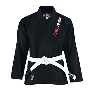 REX Sports Brazilian Jiu Jitsu, for Men and Women BJJ Gi Grappling Kimonos Lightweight White Belt (Royal Blue, K0)