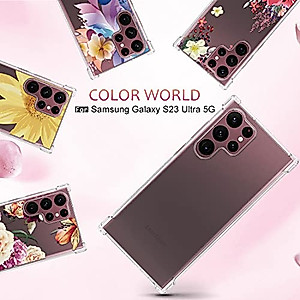 Osophter Samsung Galaxy S23 Ultra Clear Case - TPU Shock-Absorption, Reinforced Corners for Girls & Boys