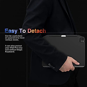 SWITCHEASY CoverBuddy [2022 Upgrade] Magnetic Case for 2018-2022 iPad Pro 11" (1st-4th Gen) - Compatible with Magic Keyboard, Ultra Slim iPad Case, Keyboard Not Included (Black)