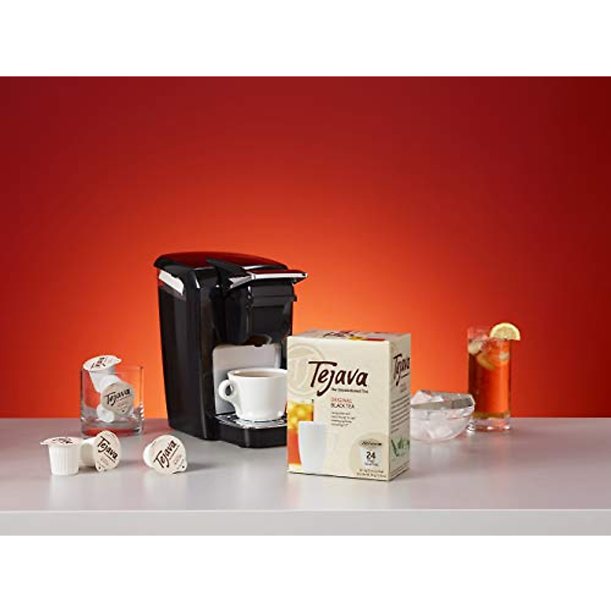 Tejava Original Unsweetened Black Tea Pods, Award-Winning Tea, 100% recyclable Single Serve Cups (24 Pack)