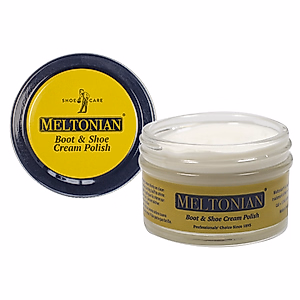 Meltonian Cream Shoe Polish - French Crafted Natural Wax & Oil Blend - Shoe Polish Brown & Black Shoe Polish for Leather - Nourishing, Restores & Protects, 60+ Unique Colors, Neutral